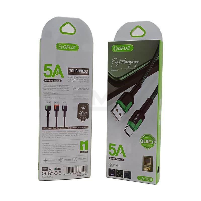 کابل شارژ تایپ سی GFUZ مدل CA-109 - امین 24 امانت دار اعتماد شما