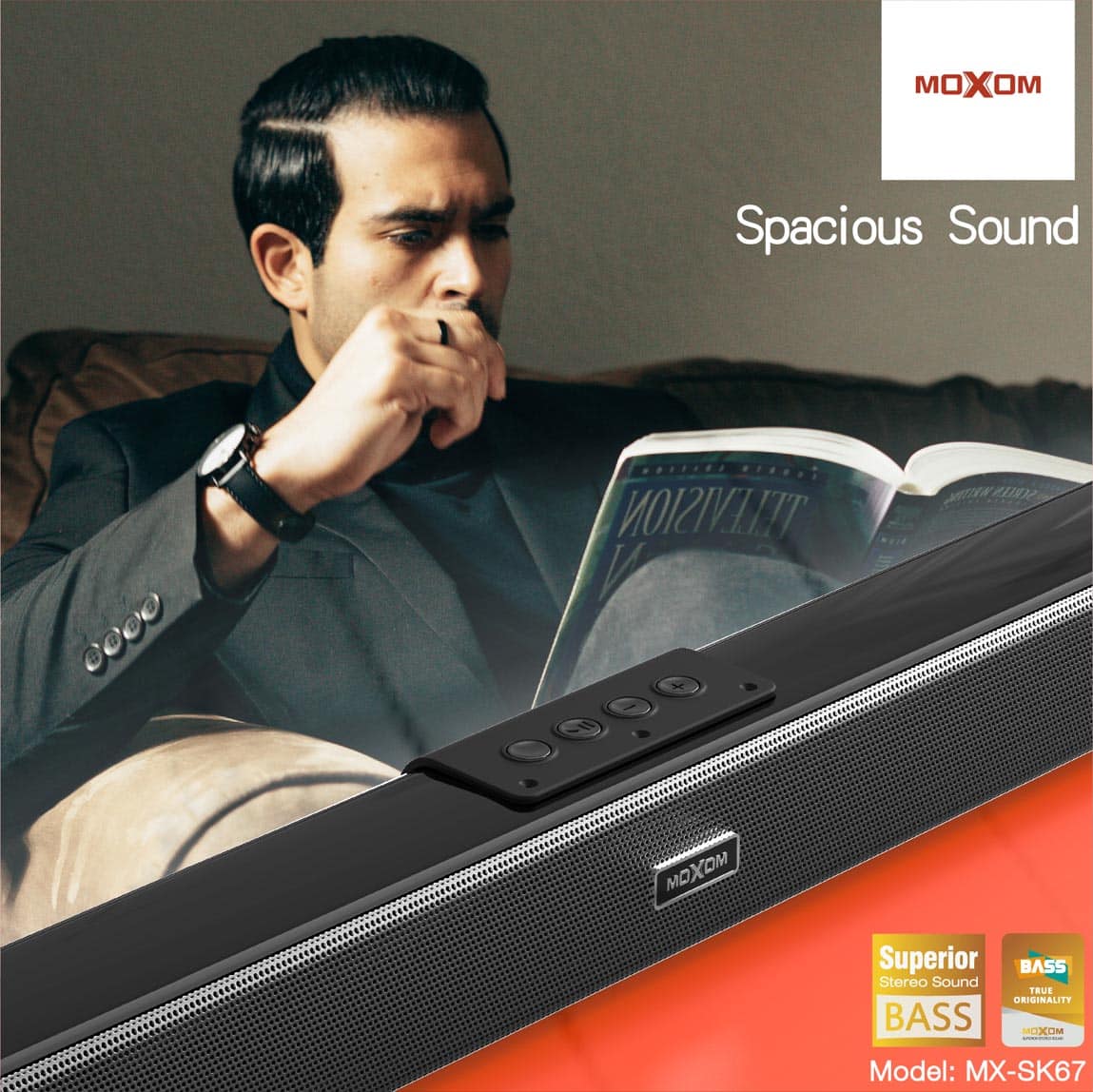 اسپیکر بلوتوثی قابل حمل موکسوم مدل Moxom Mx Sk67 امین 24 امانت دار